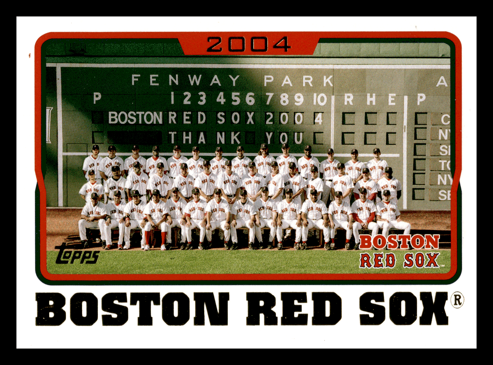 Top 10 Red Sox (& Their Best Red Sox Baseball Card) - Home Team Box