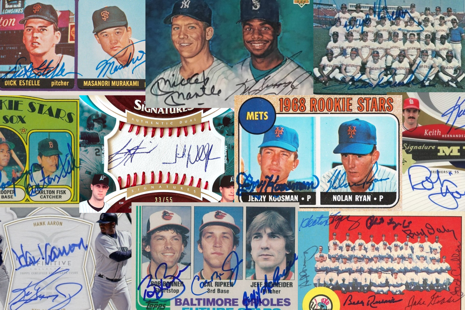 Multi-Signed Baseball Cards: Collecting Team and Dual Autographs - Home ...