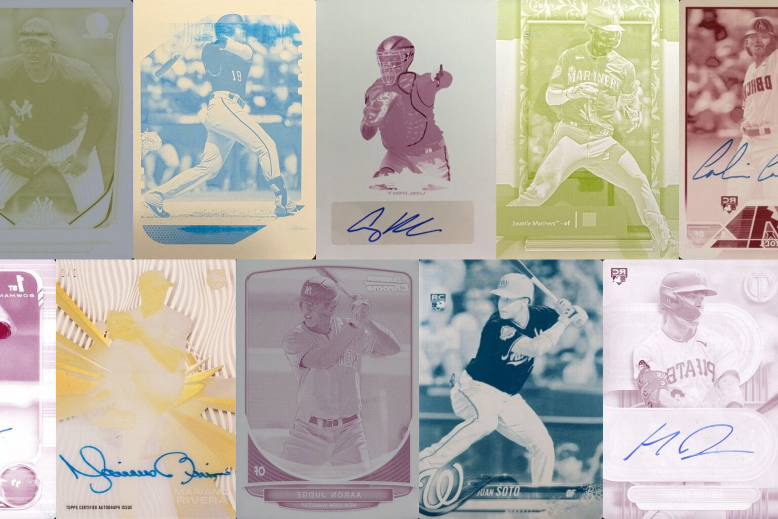Baseball Card Printing Plates: 1/1 Relics from the Printing Press ...