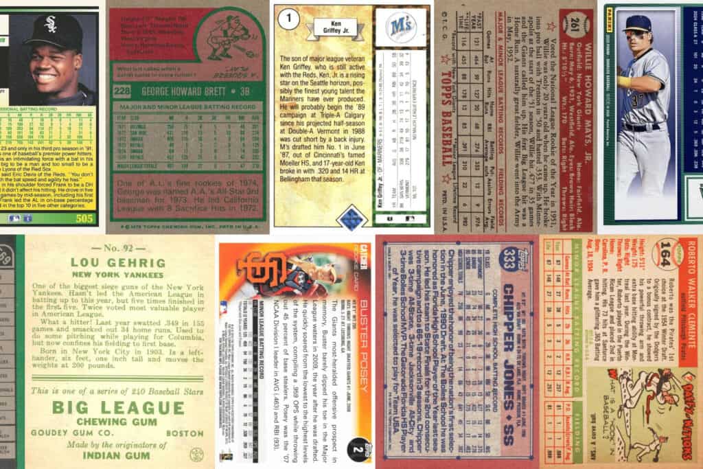 The Evolution of Baseball Card Backs: From Stats to Stories - Home Team Box